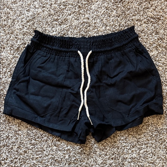 Love Tree | Shorts | Love Tree Black Linen Shorts | Poshmark
